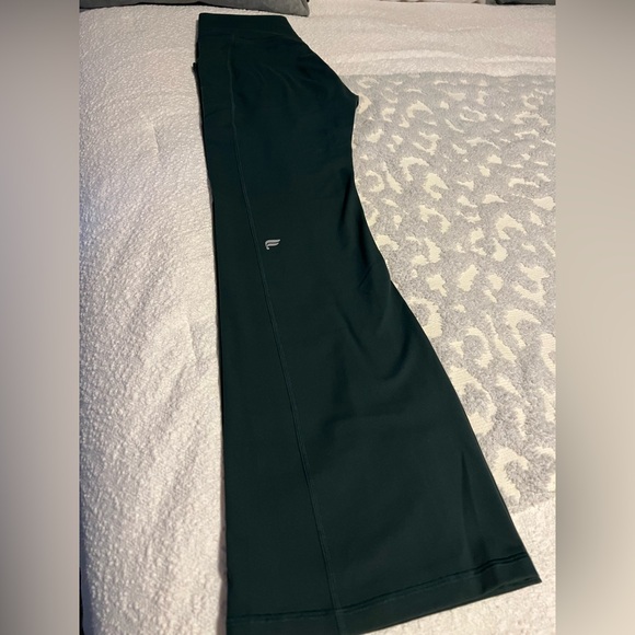 Fabletics | Pants & Jumpsuits | Fabletics Dark Green Flared Leggings ...